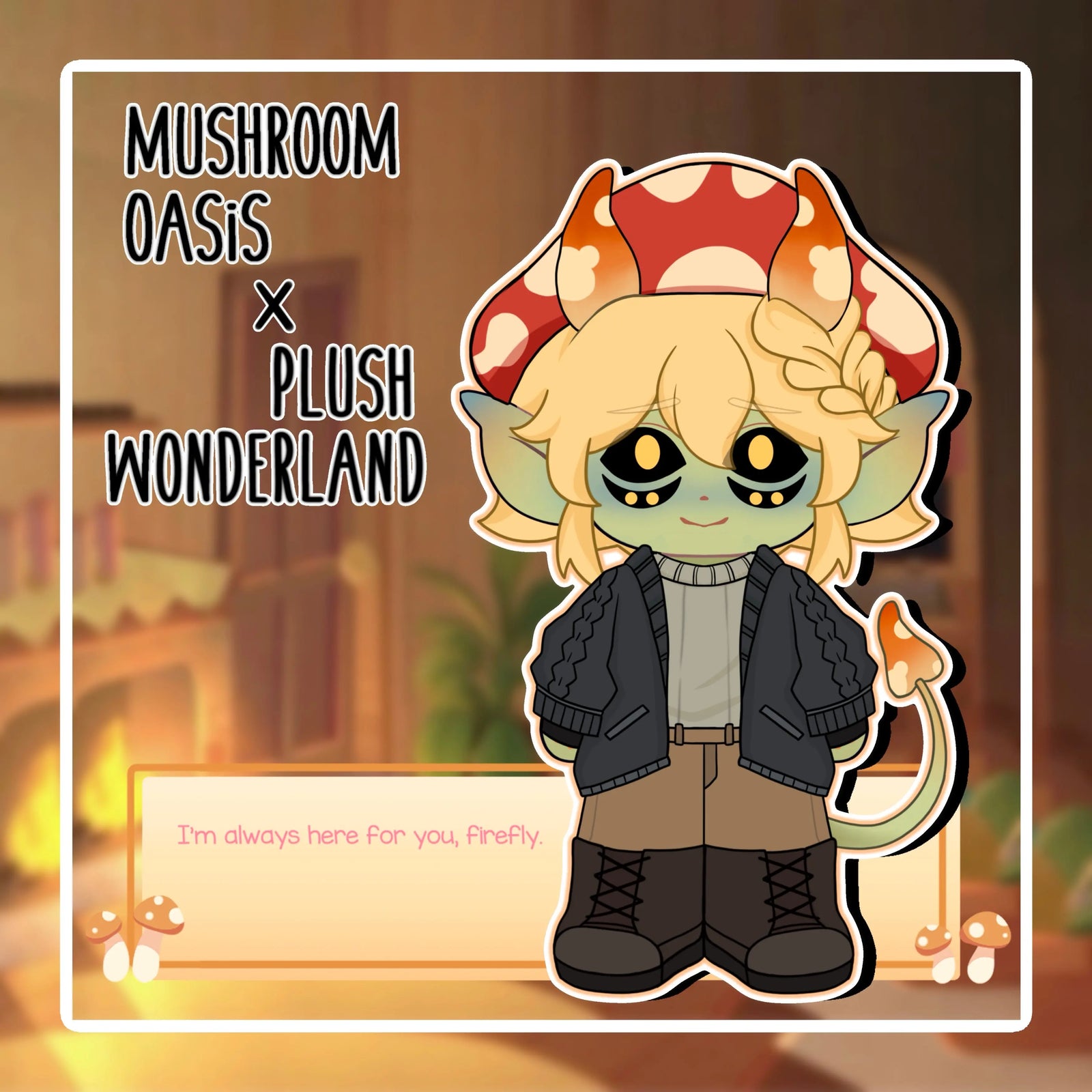 【PRESALE】【Authorized】PLUSH WONDERLAND Mushroom Oasis Mychael 20CM Plus ...